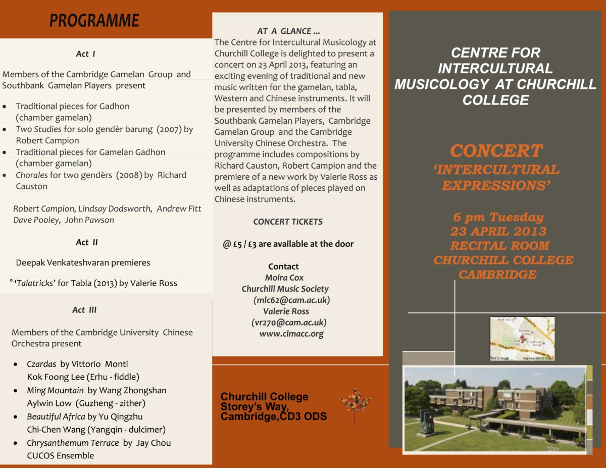Intercultural Expressions Concert 2013 | Centre for Intercultural ...